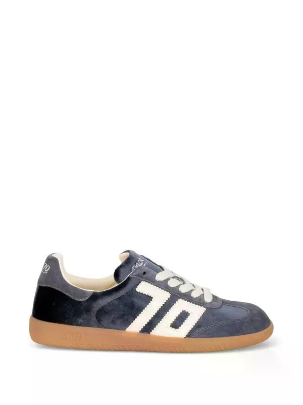 BACK 70 Logo-patch Panelled Sneakers - Blue