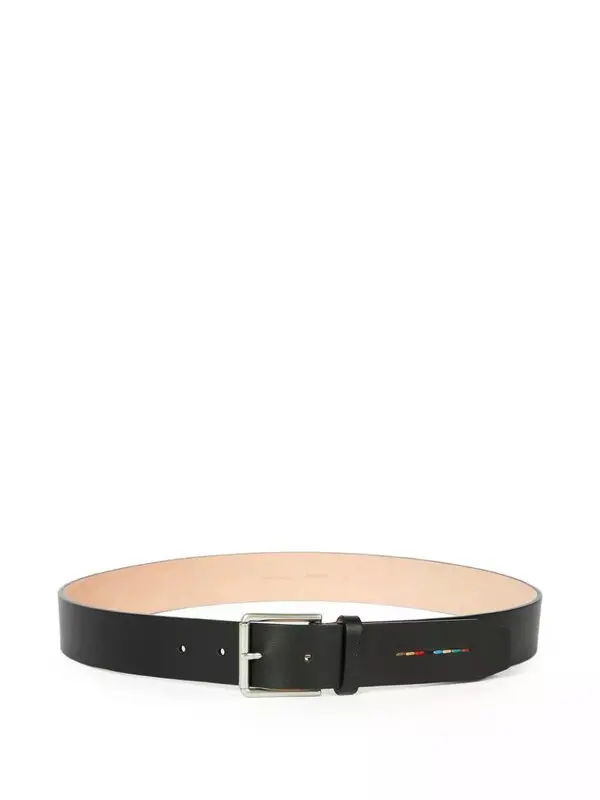 Paul Smith Leather 'signature Stripe' Stitch Belt