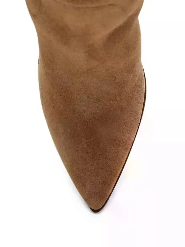 AQUAZZURA Suede Pointed-toe Boots