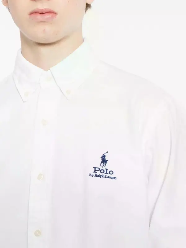 Polo Ralph Lauren Button-down Collar Long-sleeve Shirt - White