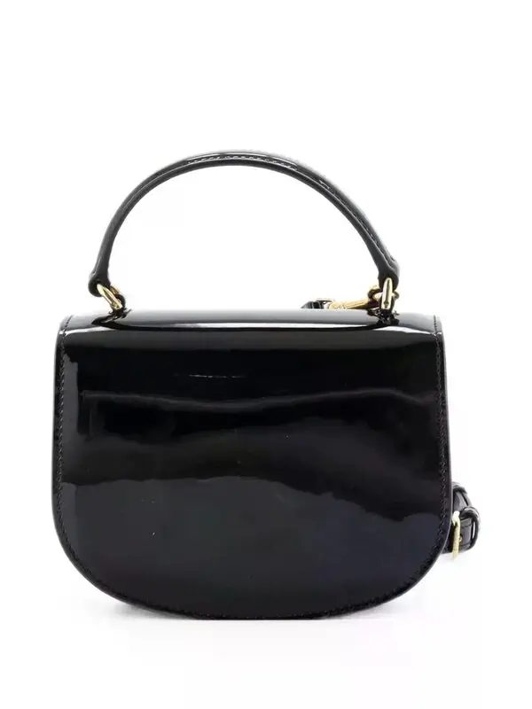Celine Triomphe Besace Clea Top Handle Flap Bag Patent Mini Satchel