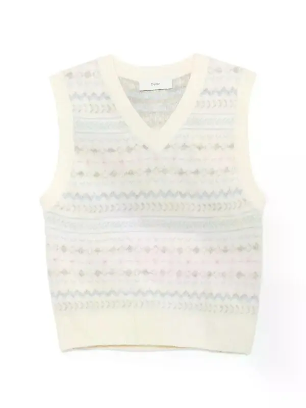 DUNST Fair Isle V-neck Sweater Vest