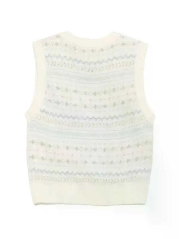 DUNST Fair Isle V-neck Sweater Vest