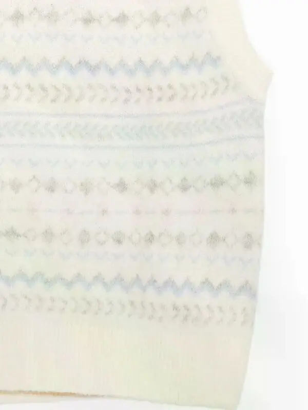 DUNST Fair Isle V-neck Sweater Vest