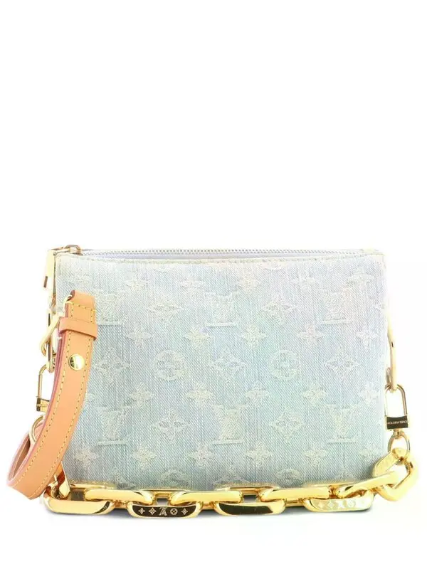 LOUIS VUITTON Coussin Bag Monogram Denim Bb Crossbody Bag - Blue
