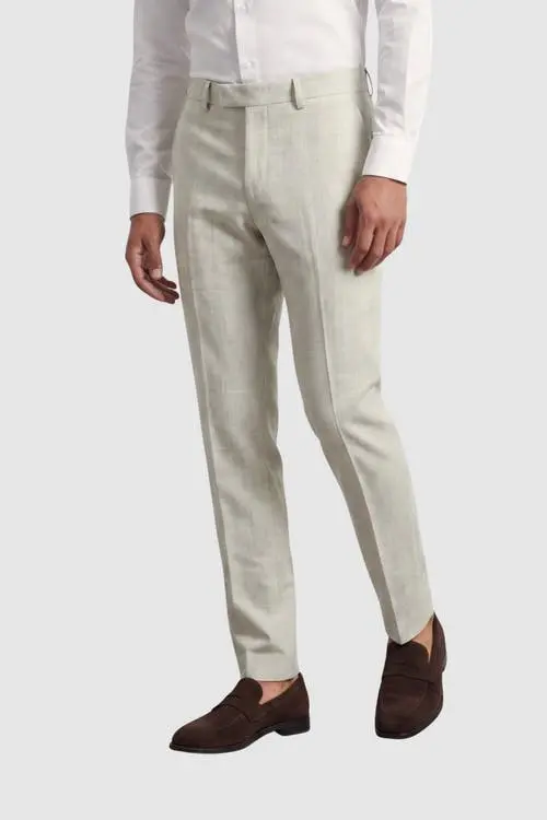TWISTED TAILOR Beckford Slim Fit Check Suit Trousers