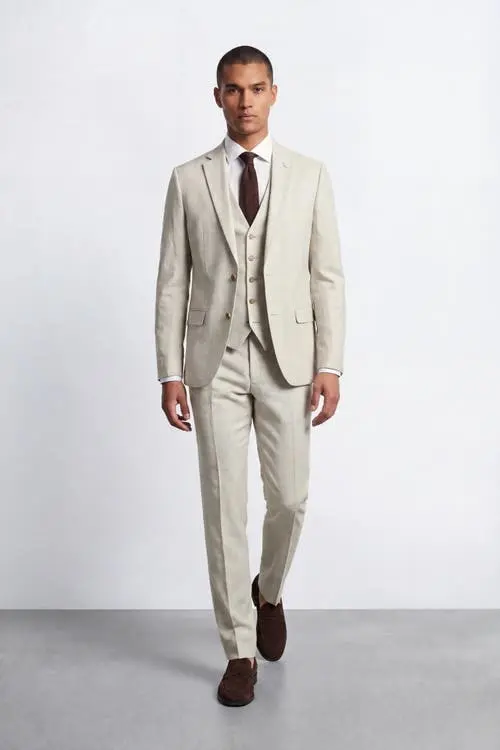 TWISTED TAILOR Beckford Slim Fit Check Suit Trousers