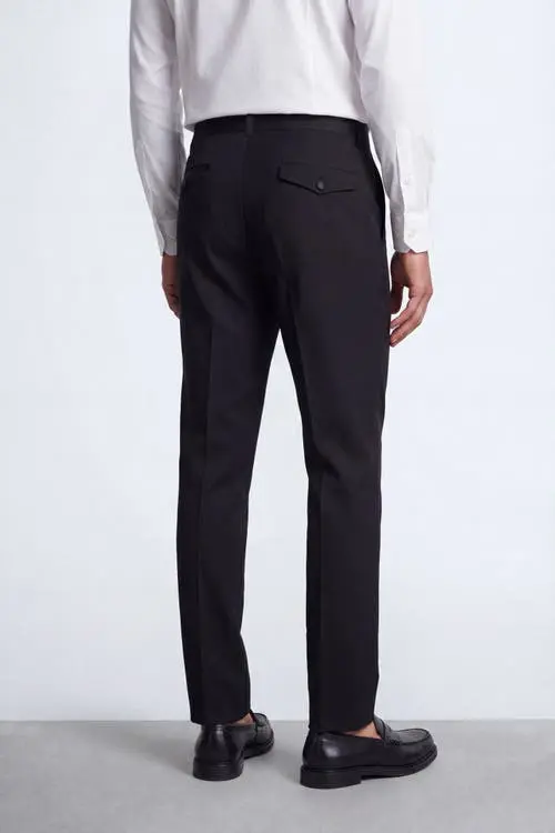 TWISTED TAILOR Kingdon Slim Fit Tuxedo Trousers