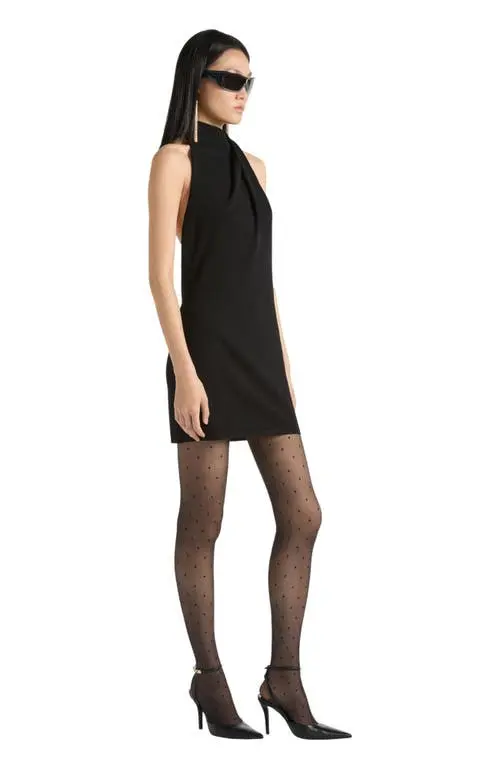 Balmain Flowing Jersey Open-back Dress