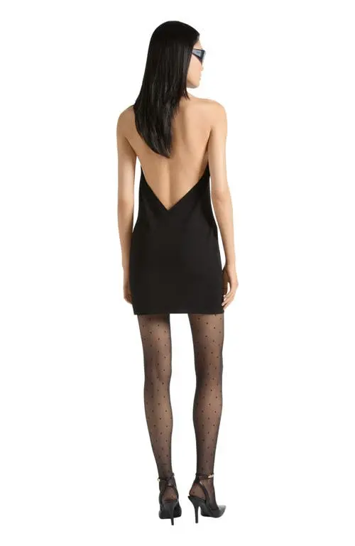 Balmain Flowing Jersey Open-back Dress