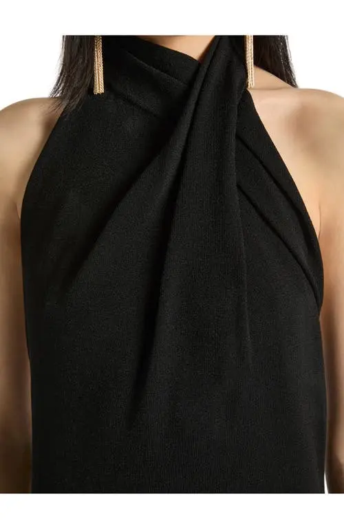 Balmain Flowing Jersey Open-back Dress