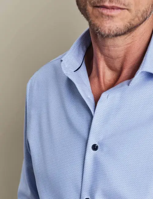 CHARLES TYRWHITT Non-iron Stretch Texture Slim Fit Shirt