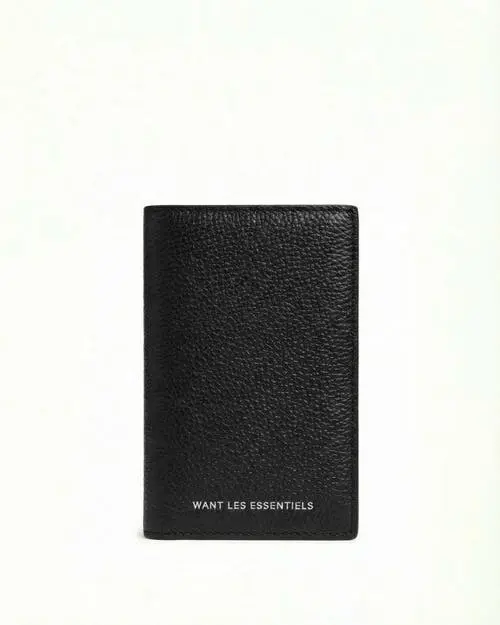 WANT Les Essentiels Lynden Pebble-grained Leather Bi-fold Cardholder - Black