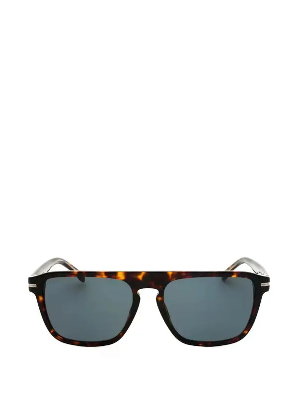 BOSS Tortoiseshell-effect Rectangle-frame Sunglasses