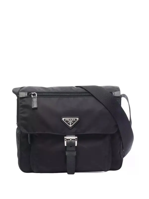 Prada 2013-2026 Tessuto Zip Buckle Messenger Bag Crossbody Bag