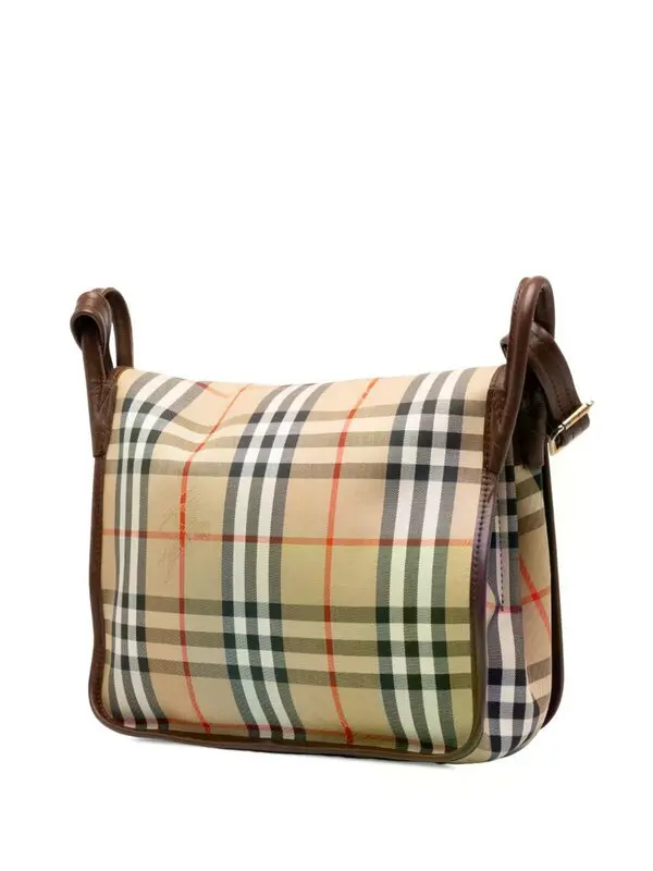 Burberry 20th Century Haymarket Check Canvas Shoulder Bag