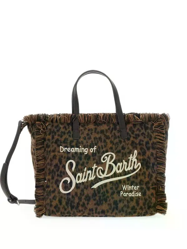 MC2 SAINT BARTH Colette Leopard-print Tote Bag - Brown