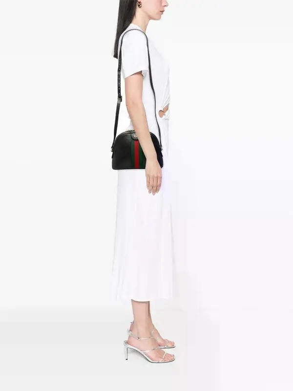 Gucci 2016-2026 Small Calfskin Web Ophidia Dome Crossbody Bag