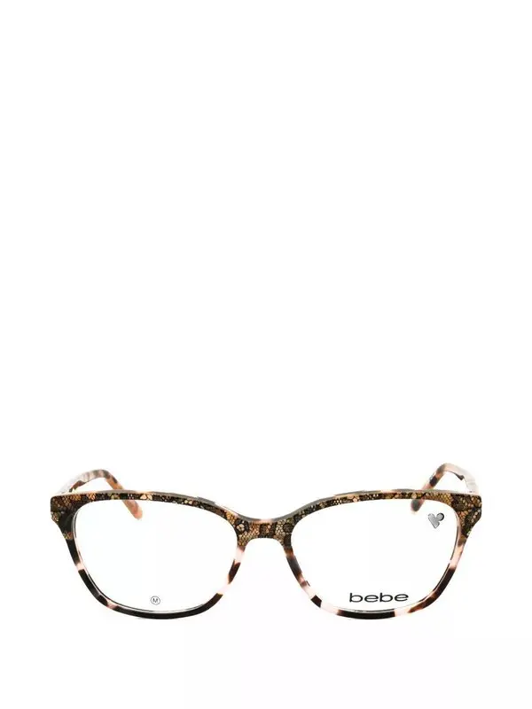 Bebe Lace-print Rectangle-frame Glasses
