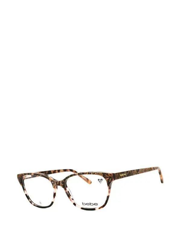 Bebe Lace-print Rectangle-frame Glasses