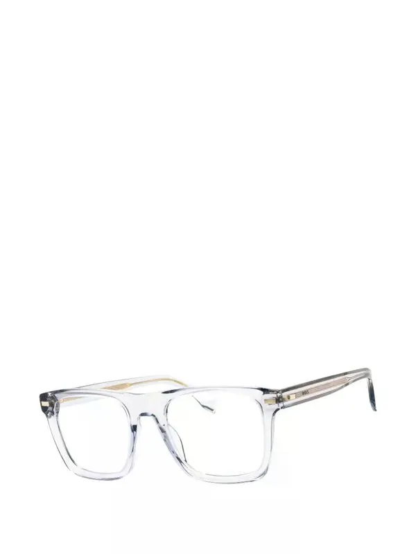 BOSS Rectangle-frame Glasses - Grey