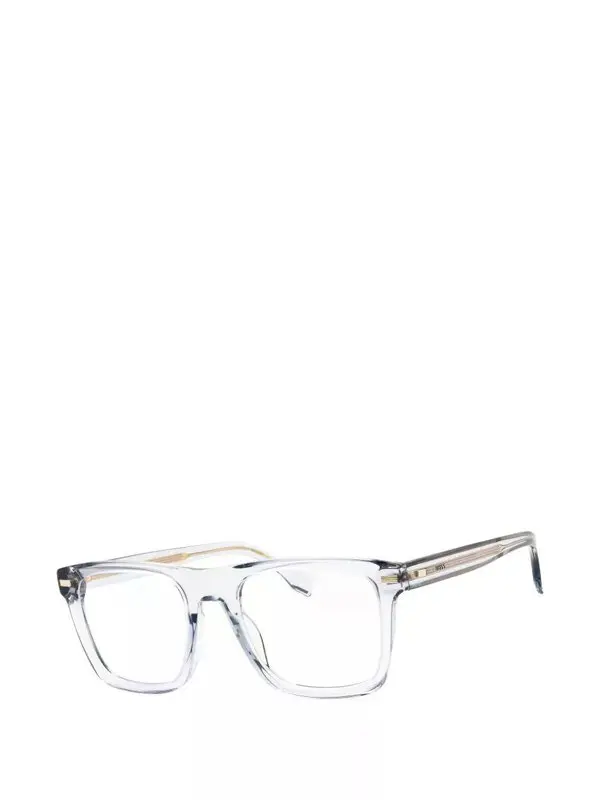BOSS Rectangle-frame Glasses - Grey