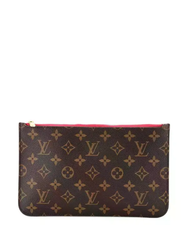 LOUIS VUITTON Neverfull Pochette Monogram Canvas Large Pouch