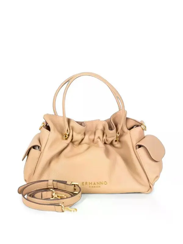 Ermanno Scervino Padlock-detail Ruched Tote Bag
