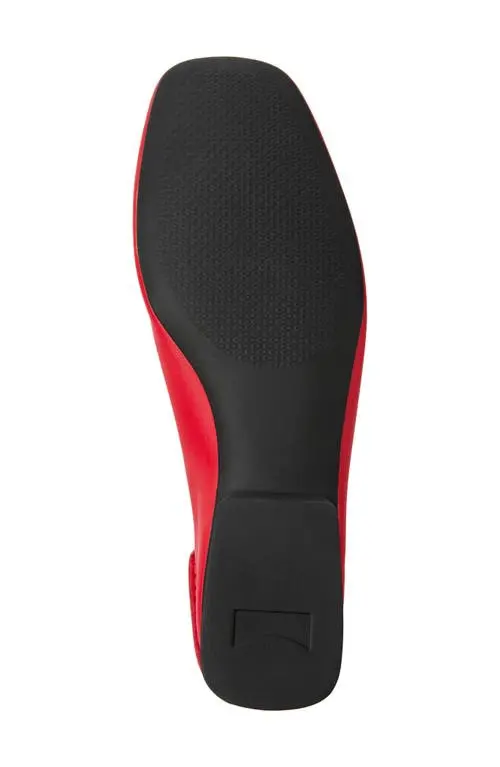 Camper Casi Myra Leather Flat - Bright Red