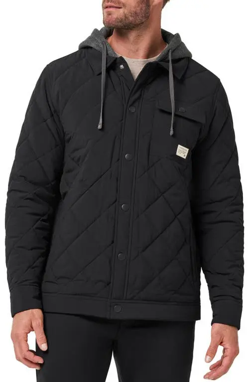 Travis Mathew Grey Wave 2.0 Performance Quilted Jacket