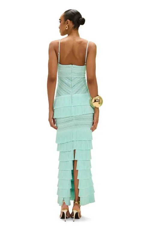 PatBO Clara Fringe Maxi Dress