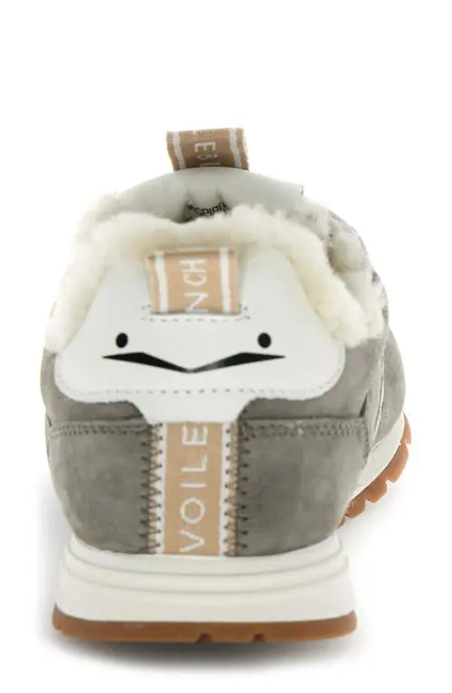 VOILE BLANCHE Play Sneaker With Genuine Shearling Trim