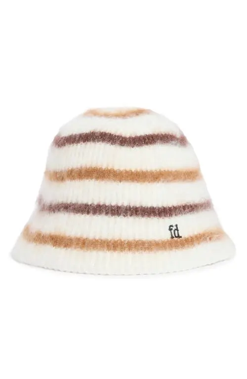 FAVORITE DAUGHTER Structured Knit Bucket Hat - Ivory