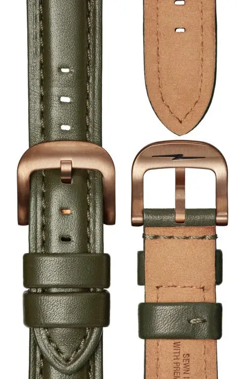 Shinola Runwell Sub Second Leather Strap Watch