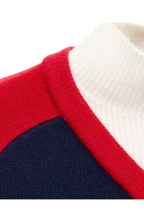 Mango Contrast Wool Blend Sweater