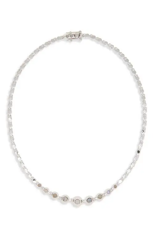 EDDIEBORGO Crescent Labradorite Collar Necklace