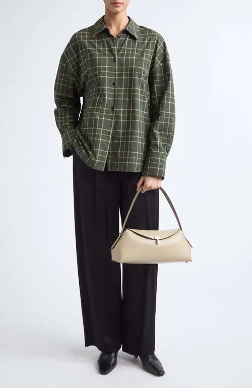 TOTEME Boxy Long Sleeve Button Down Shirt