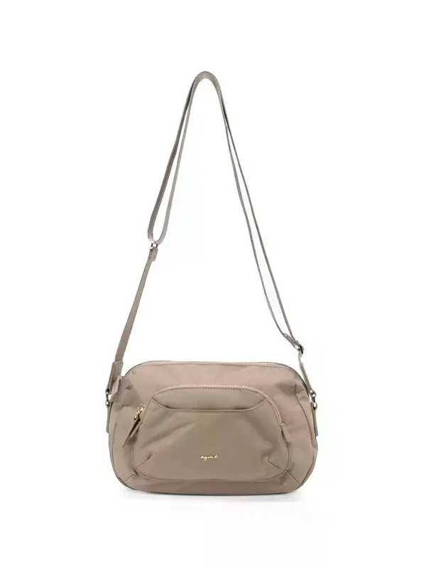 AGNES B. Logo-plaque Crossbody Bag