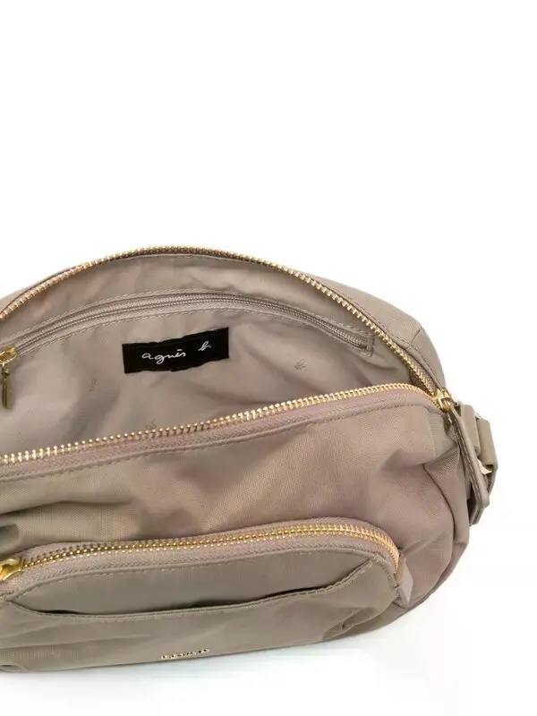 AGNES B. Logo-plaque Crossbody Bag