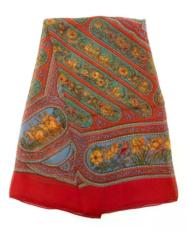 Hermès 1990-2010 Qalamdan Silk Scarf 90 Scarves