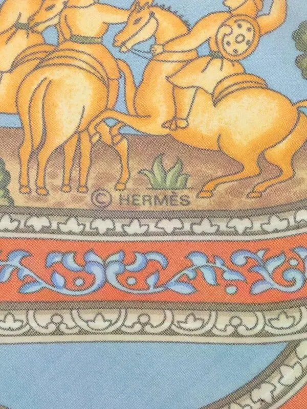 Hermès 1990-2010 Qalamdan Silk Scarf 90 Scarves