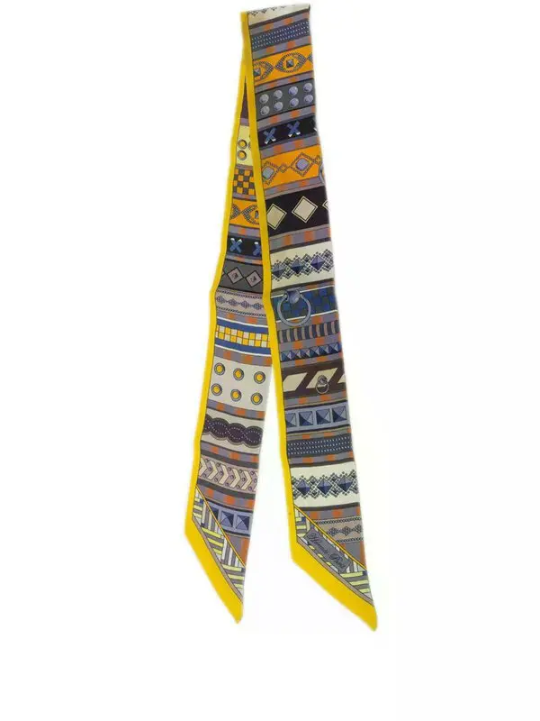 Hermès 2000-2026 Colliers De Chiens Silk Twilly Scarf Scarves