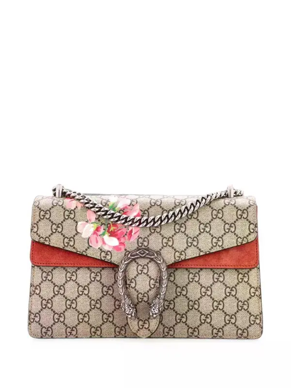 Gucci Dionysus Bag Blooms Print Gg Coated Canvas Small Shoulder Bag