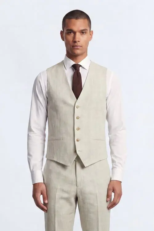 TWISTED TAILOR Beckford Slim Fit Check Waistcoat