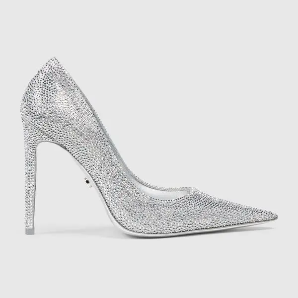 Gucci Donna Crystal Pump Metal