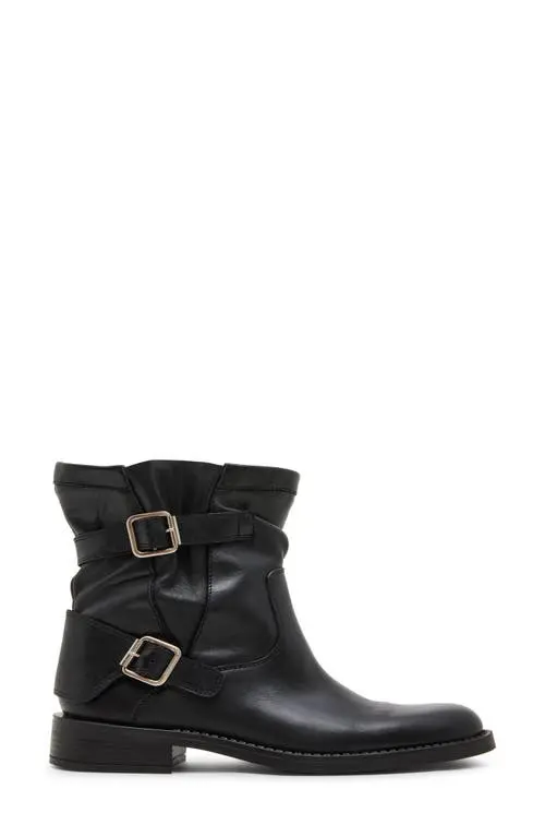 Steve Madden Denis Moto Bootie - Black Leather