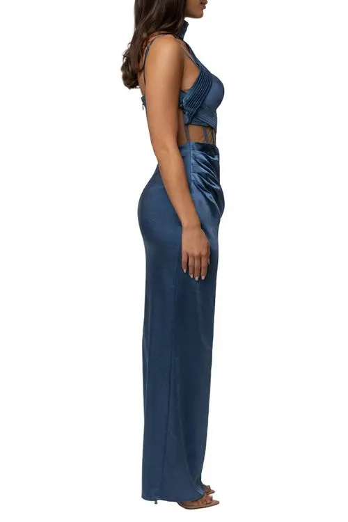 JLUXLABEL Golden Hour Corset Maxi Dress