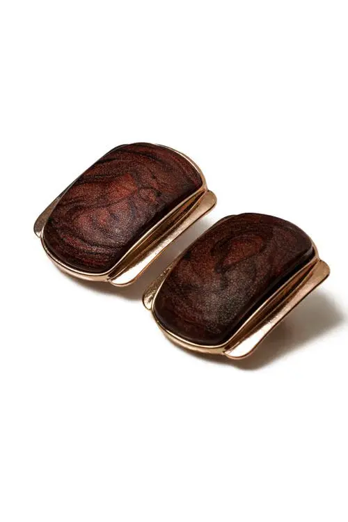 JLUXLABEL Giovanna Earrings - Brown