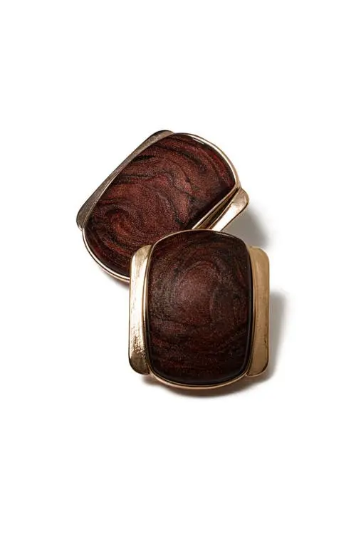 JLUXLABEL Giovanna Earrings - Brown
