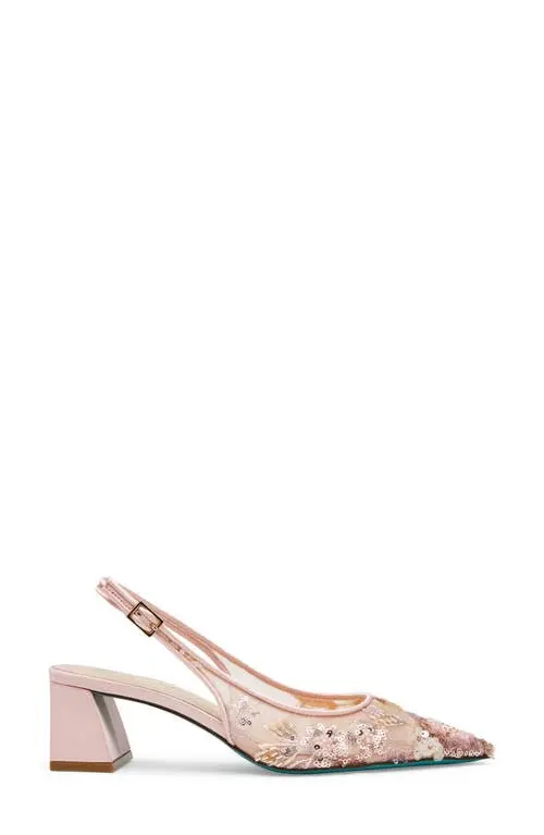Betsey Johnson Myron Slingback Pump - Blush